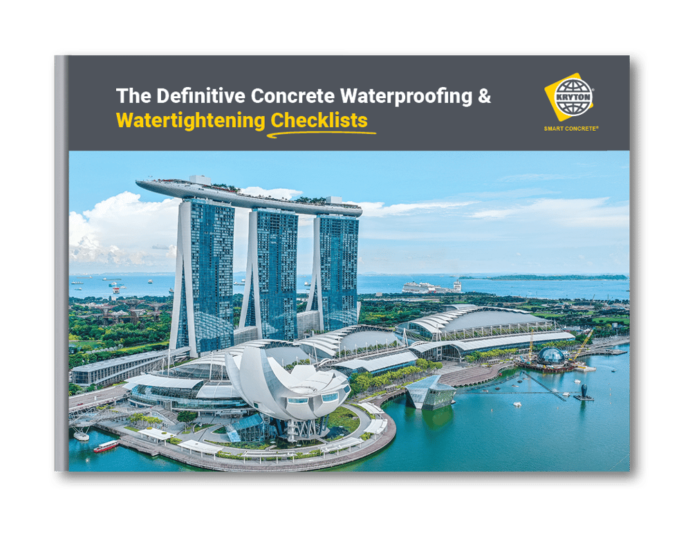 Free E-Book - The Definitive Concrete Watertightening Checklist